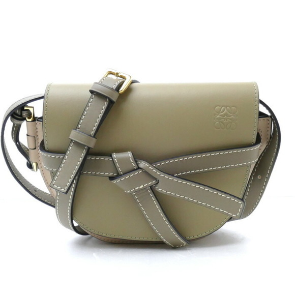 Loewe | Bags | Loewe Gate Dual Mini Shoulder Bag Greenbeige A65n46x08 ...